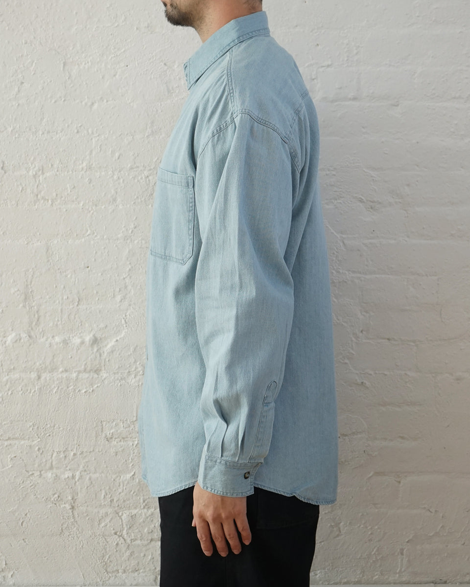 Washed Denim Shirt / Light Blue – Front General Store
