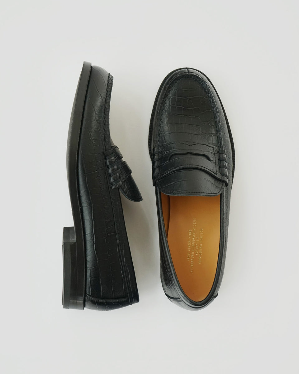 FGS Men's Embossed Leather Loafer – Front General Store