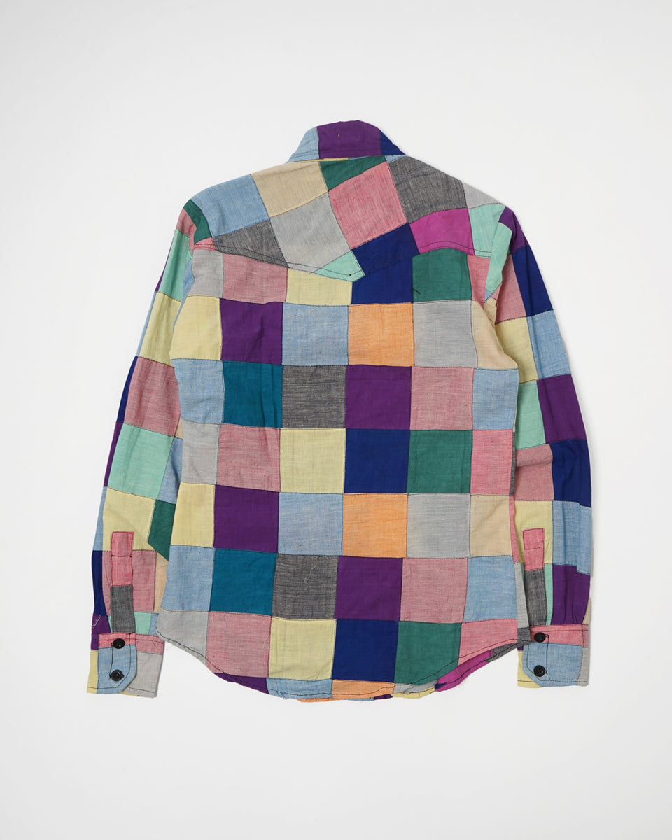 1970's Indian Madras Patchwork Shirt – Front General Store